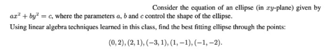 Solved Consider the equation of an ellipse (in xy-plane) | Chegg.com