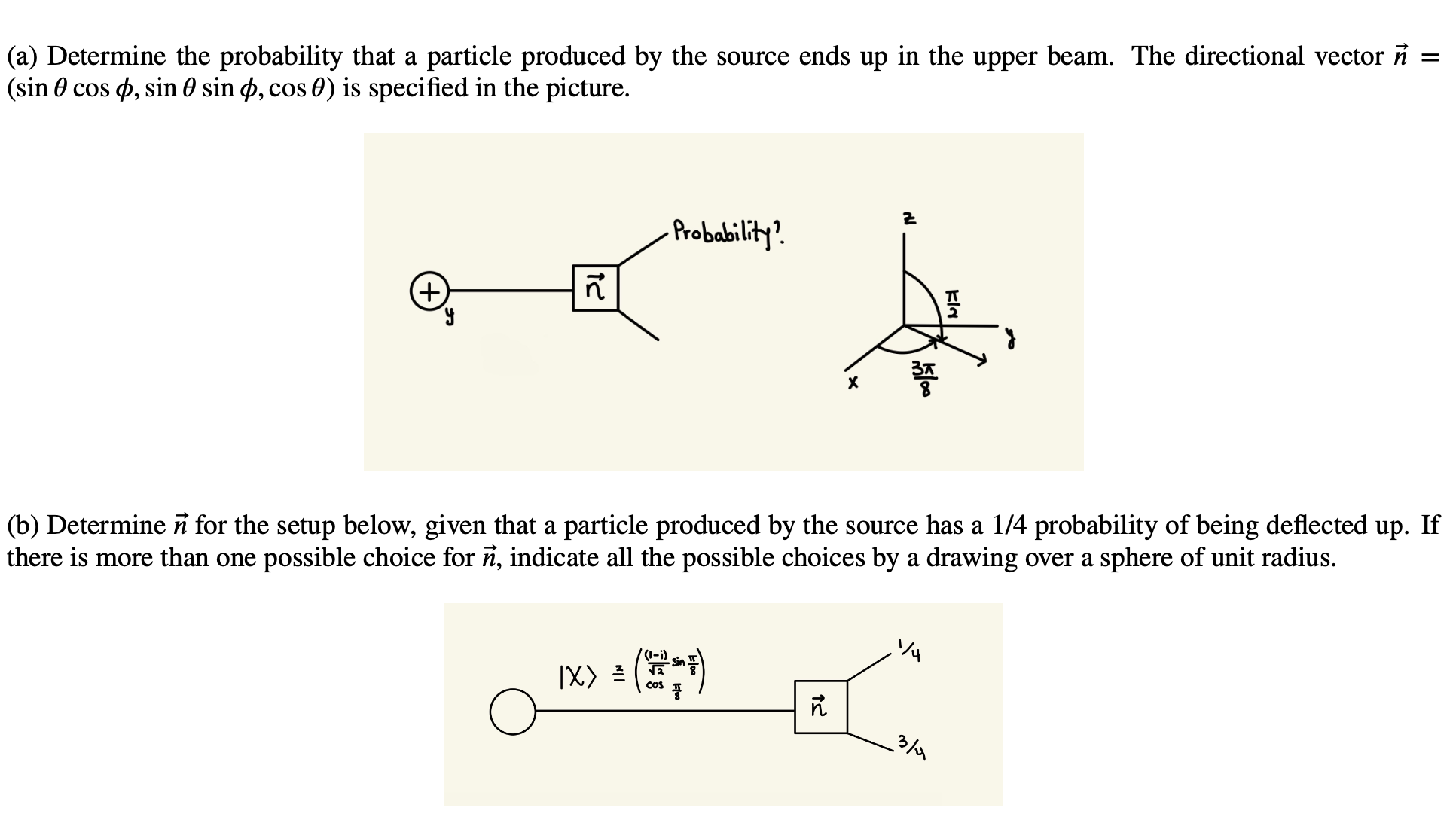 Solved (a) ﻿Determine the probability that a particle | Chegg.com