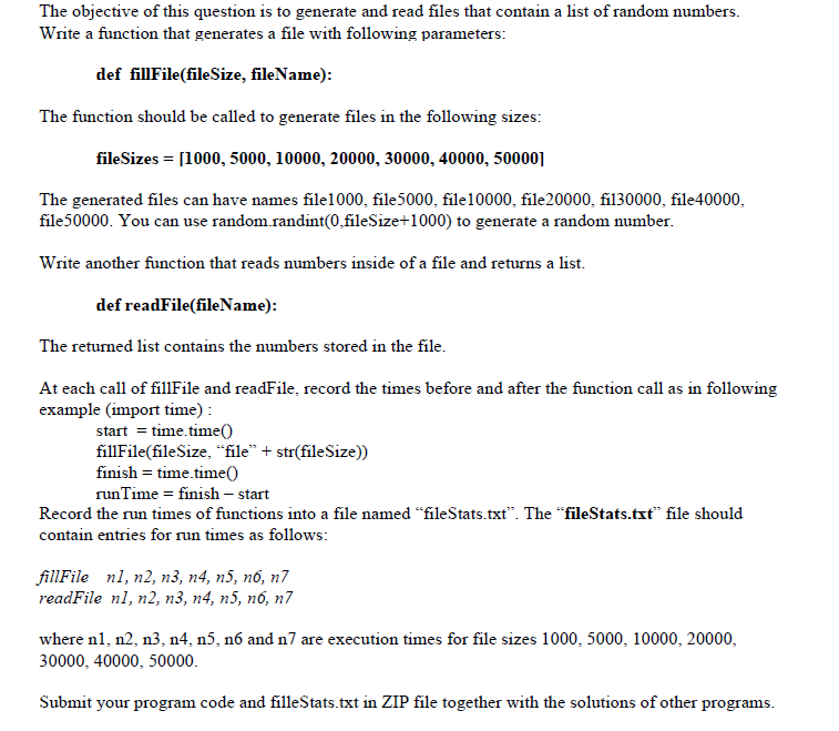 Solved The objective of this question is to generate and | Chegg.com