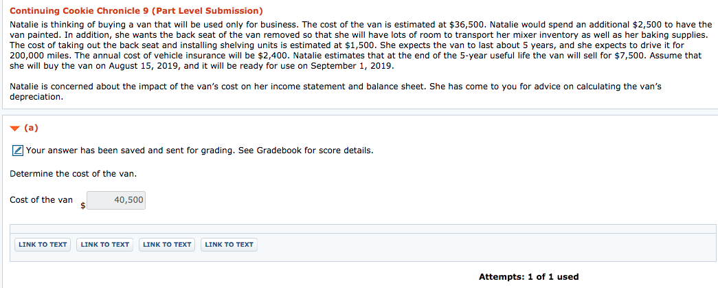 Solved Continuing Cookie Chronicle 9 (Part Level Submission) | Chegg.com