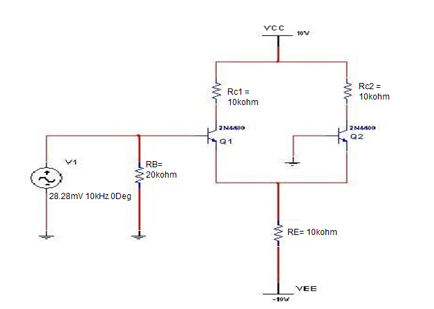 Solved DC Bias of BJT Differential Amplifier For the circuit | Chegg.com