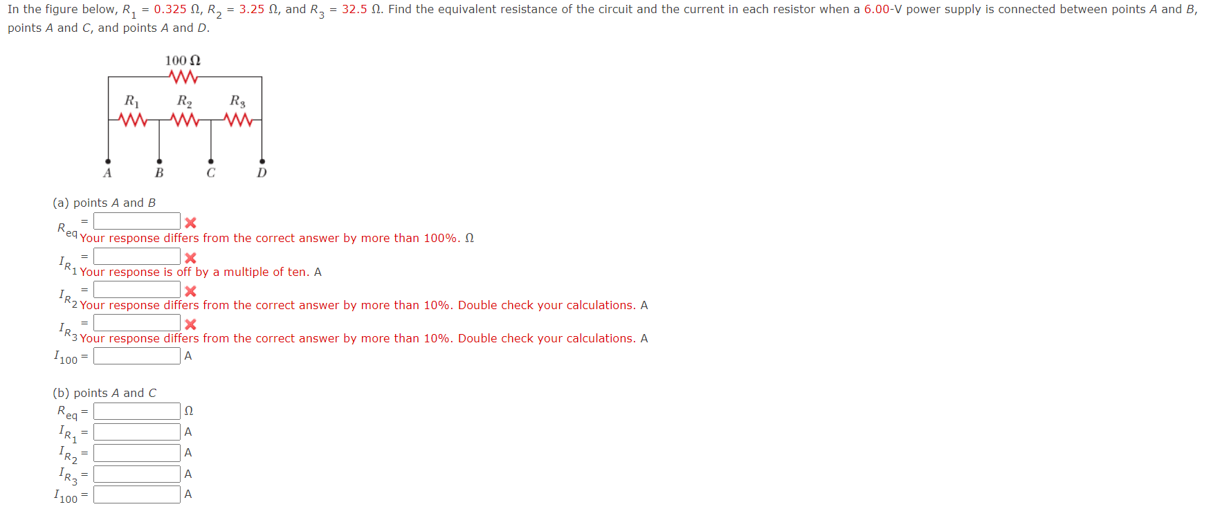 Solved points A and C, and points A and D. (a) points A and | Chegg.com