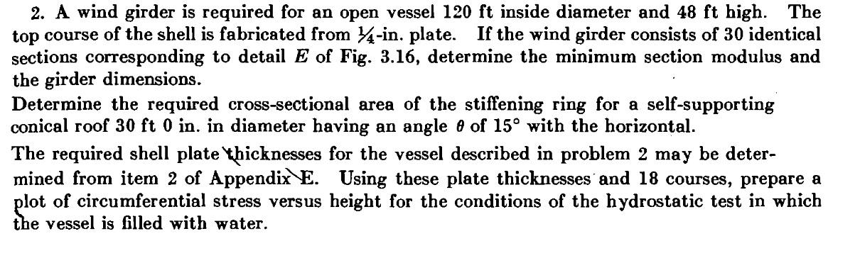 K2월에 Detail E 6 160 16t 2. A wind girder is | Chegg.com