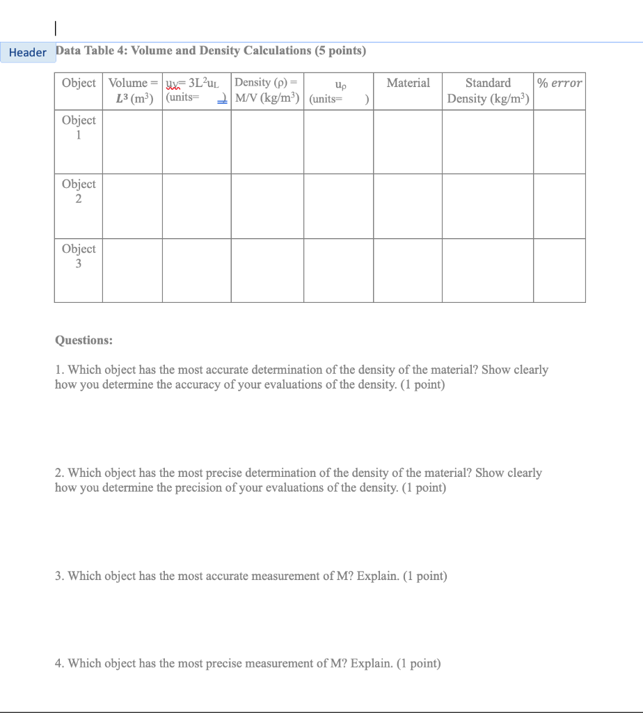 Solved Data Table 2: Mass Data and Calculations Table (3 | Chegg.com
