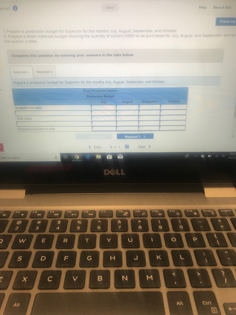 Solved Help Save&Exit Submi Check my work Pear Products | Chegg.com