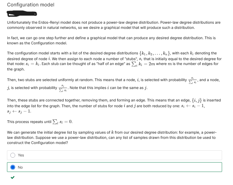 Unfortunately the Erdos-Renyi model does not produce | Chegg.com