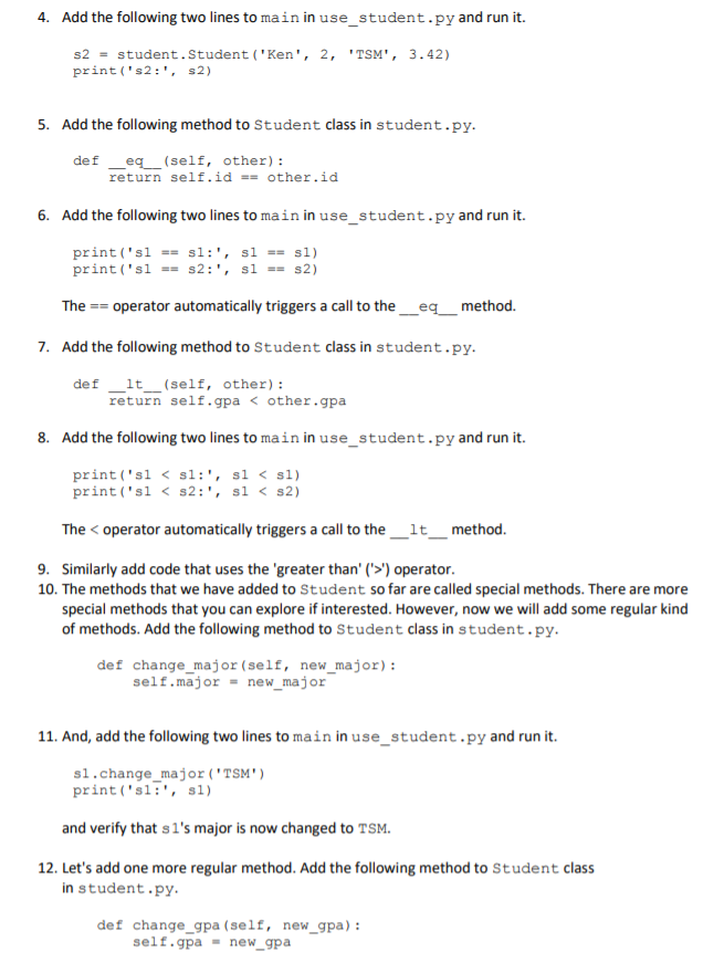 Solved Download student.py and use_student.py into your | Chegg.com