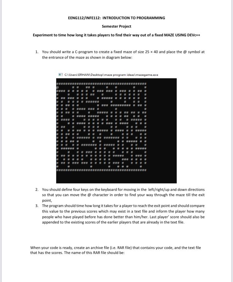 Solved 1. You should write a C-program to create a fixed | Chegg.com
