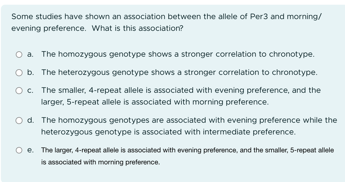 Solved The gel below shows the results from a student's Per3 | Chegg.com