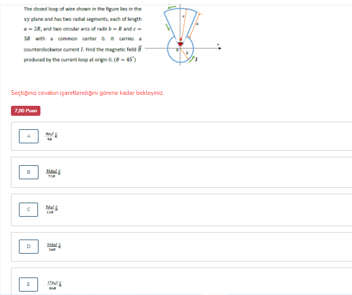 Solved The closed loop of wire shown in the figure lies in | Chegg.com