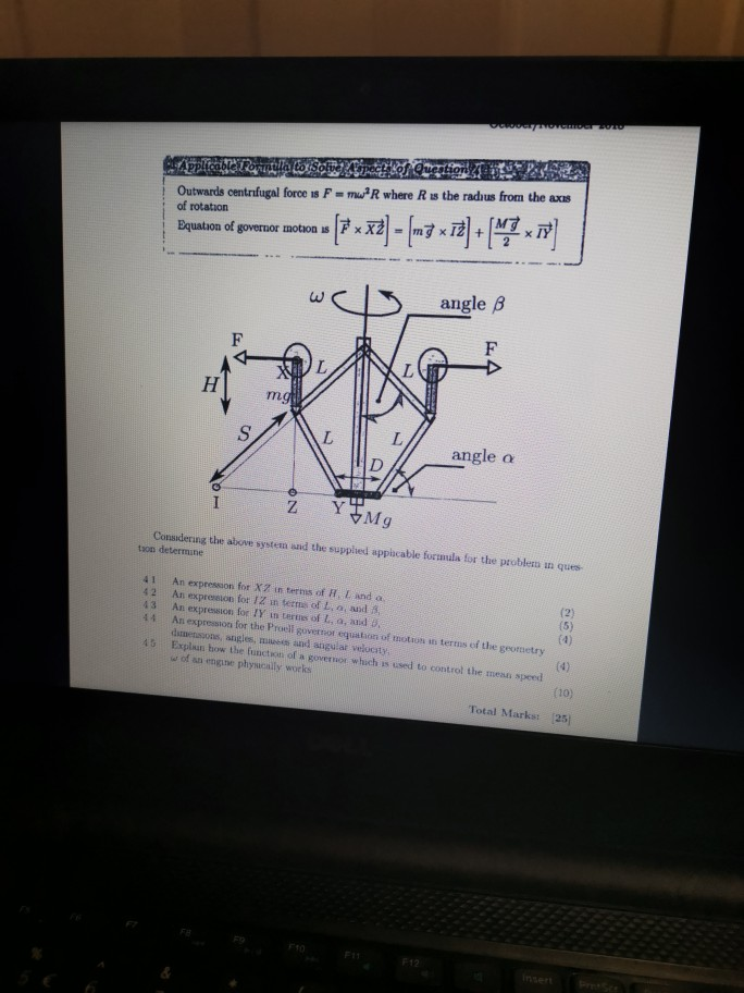 Solved Outwards centrifugal force is F=mw R where R is the | Chegg.com
