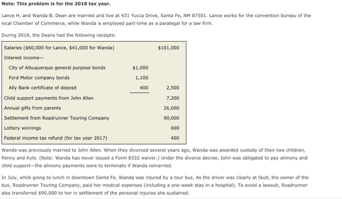 Solved The instructions are as follows: using the facts from | Chegg.com