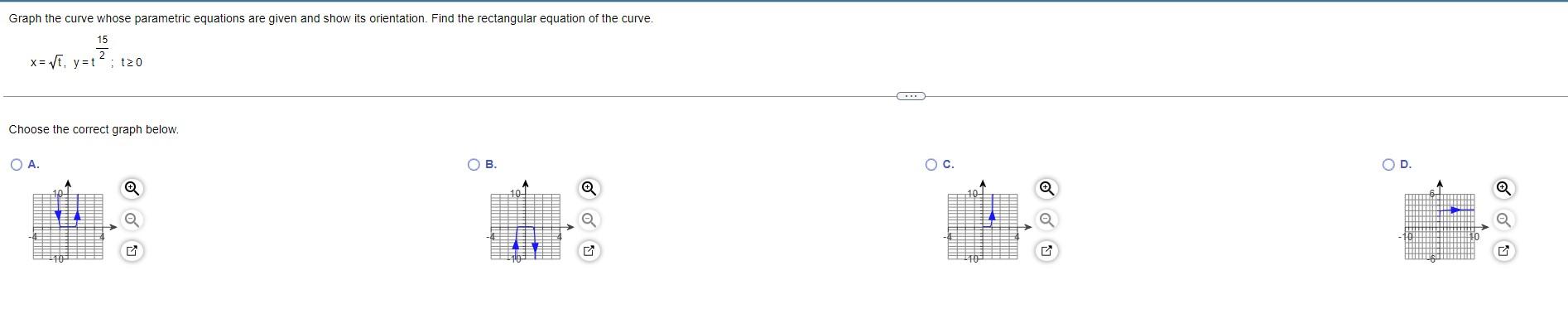 Solved Graph the curve whose parametric equations are given | Chegg.com