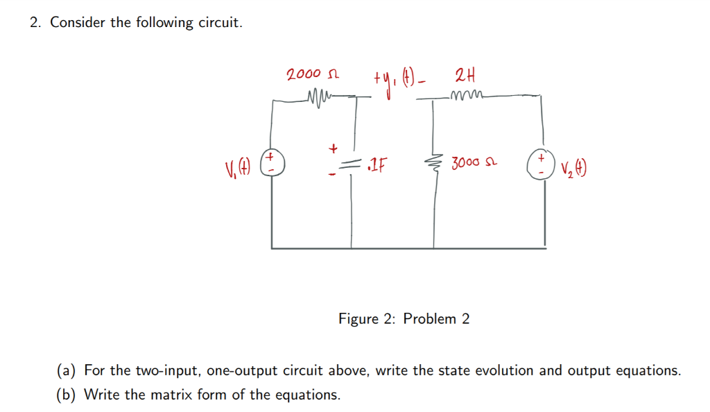 Solved 2. Consider the following circuit. Figure 2: Problem | Chegg.com