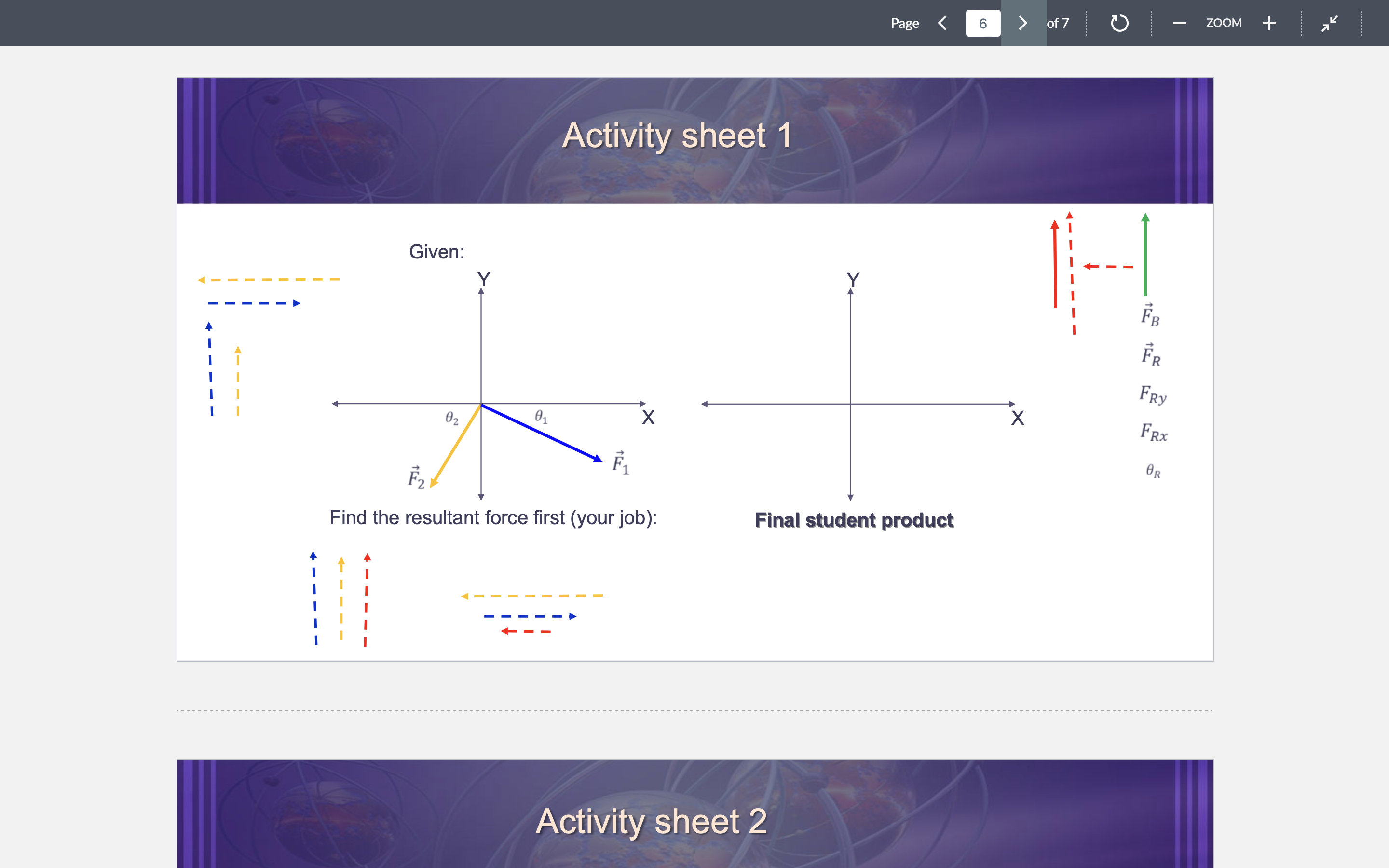 Solved Finding the net force and acceleration 1. Look at the | Chegg.com