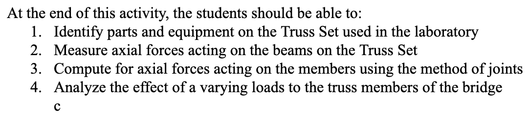 At the end of this activity, the students should be | Chegg.com