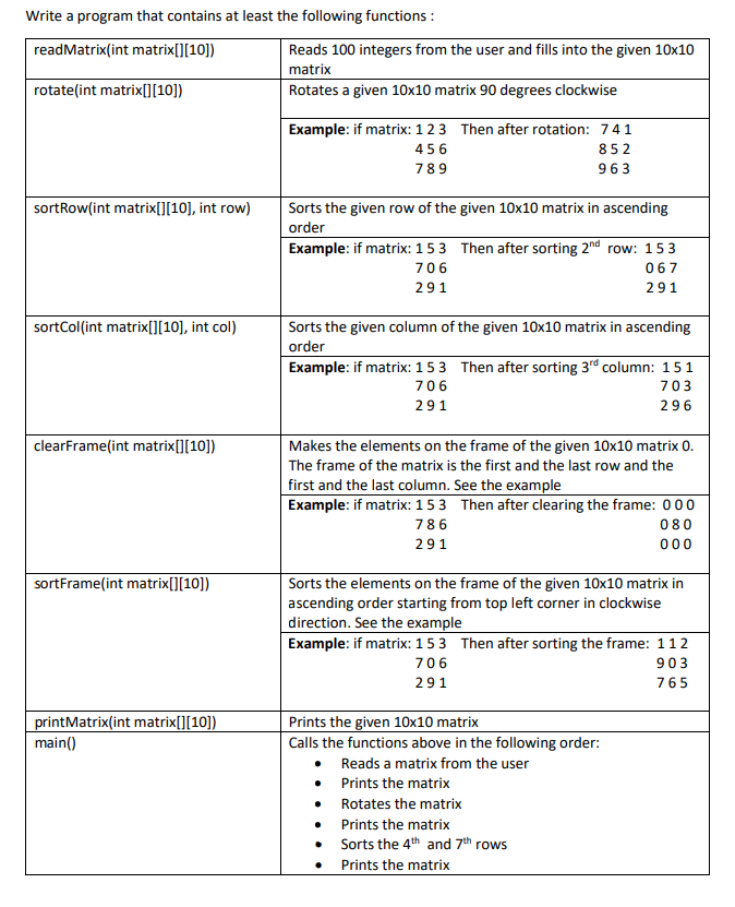Solved In C language please. Thanks. | Chegg.com