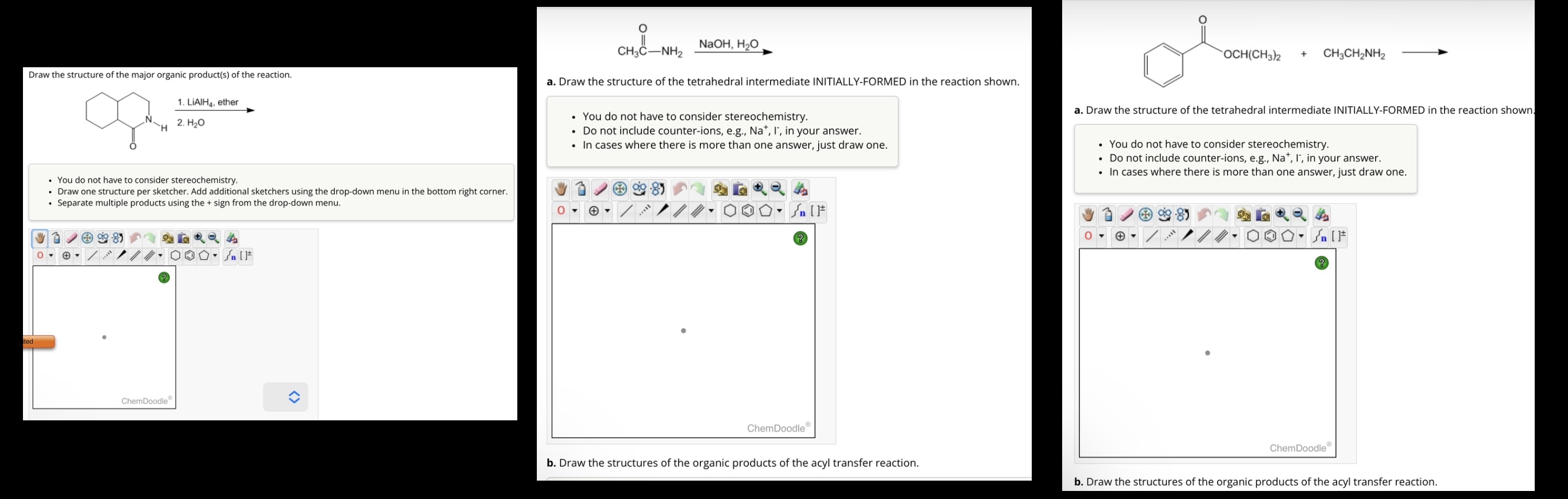 Solved Draw one structure per sketcher. Add additional | Chegg.com