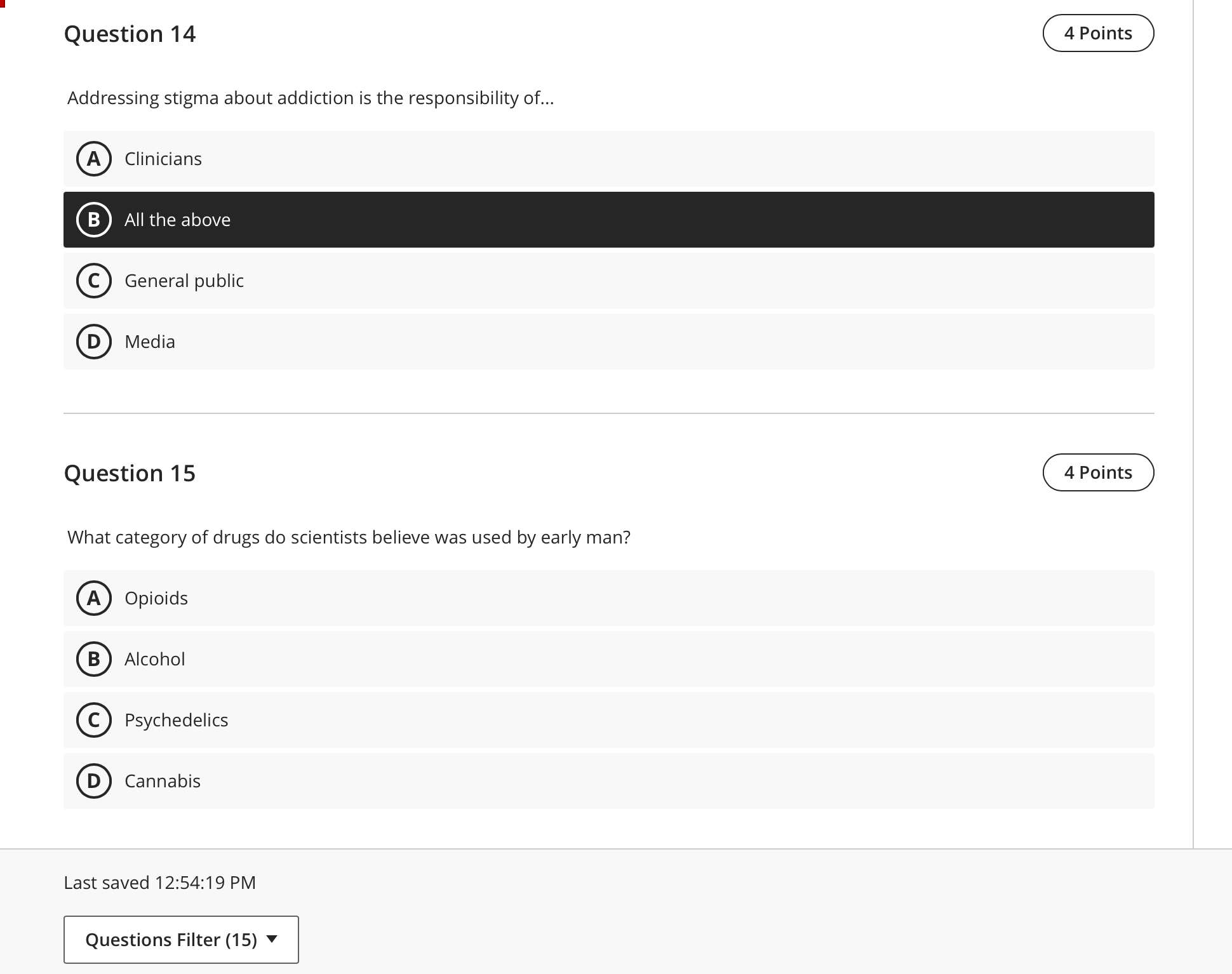 Solved Question 14 4 Points Addressing stigma about | Chegg.com