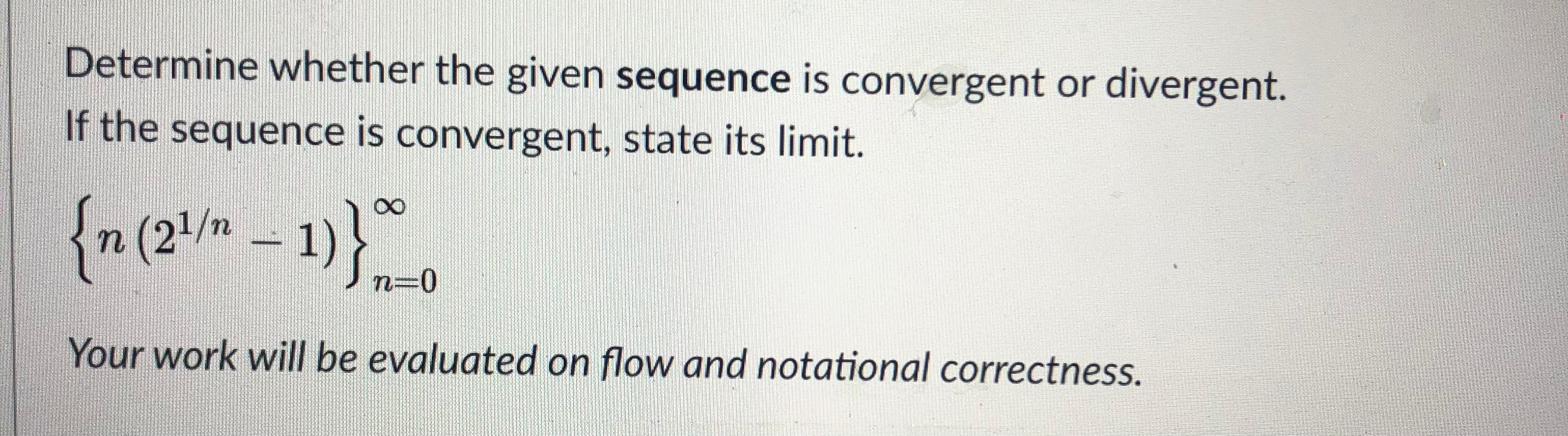 Solved Determine whether the given sequence is convergent or | Chegg.com