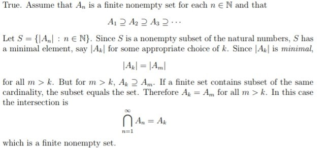 Solved If Al-A2-A3-A4-... are all finite, nonempty sets of | Chegg.com