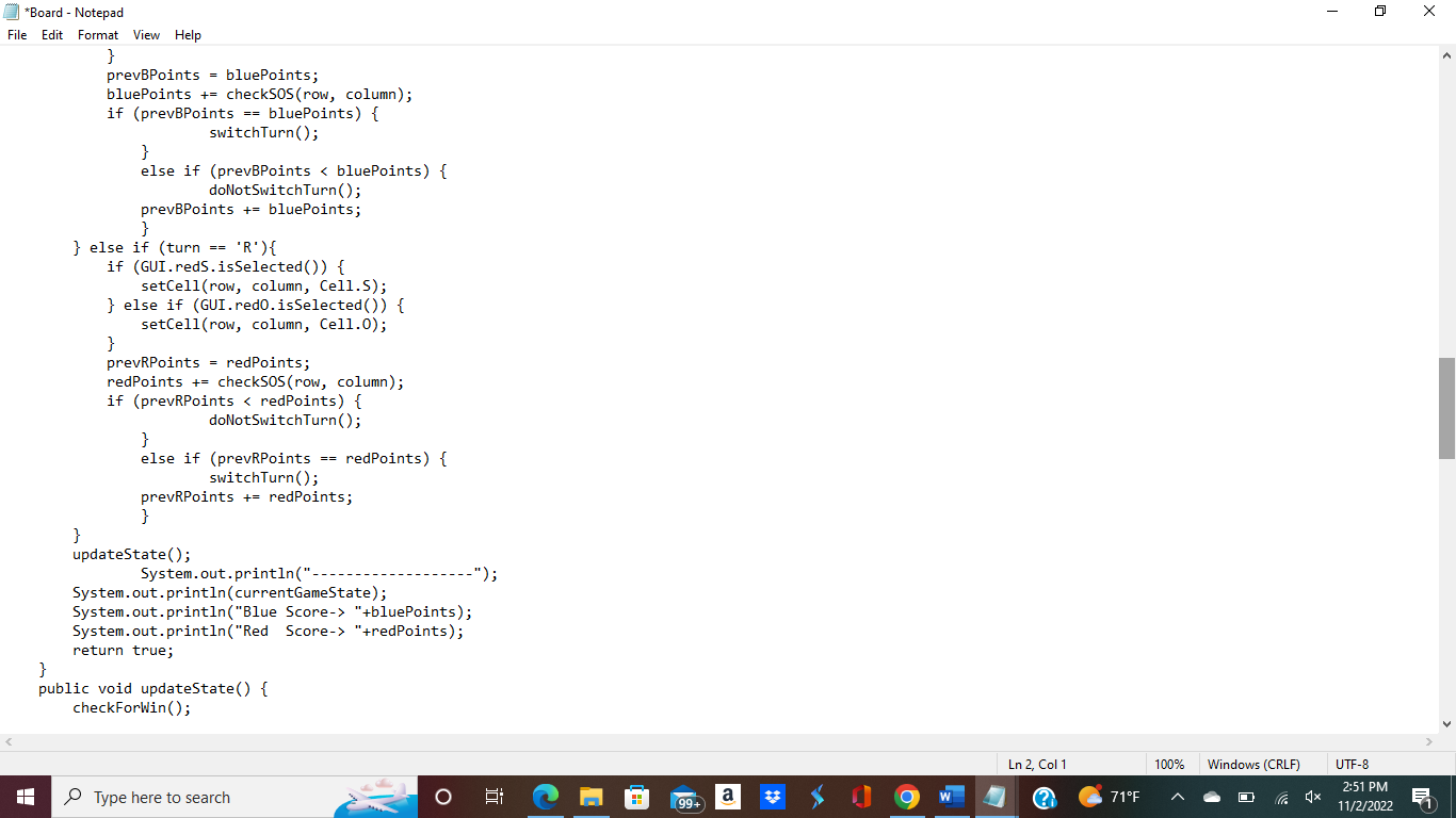 *Board - Notepad File Edit Format View HelpGUI - | Chegg.com