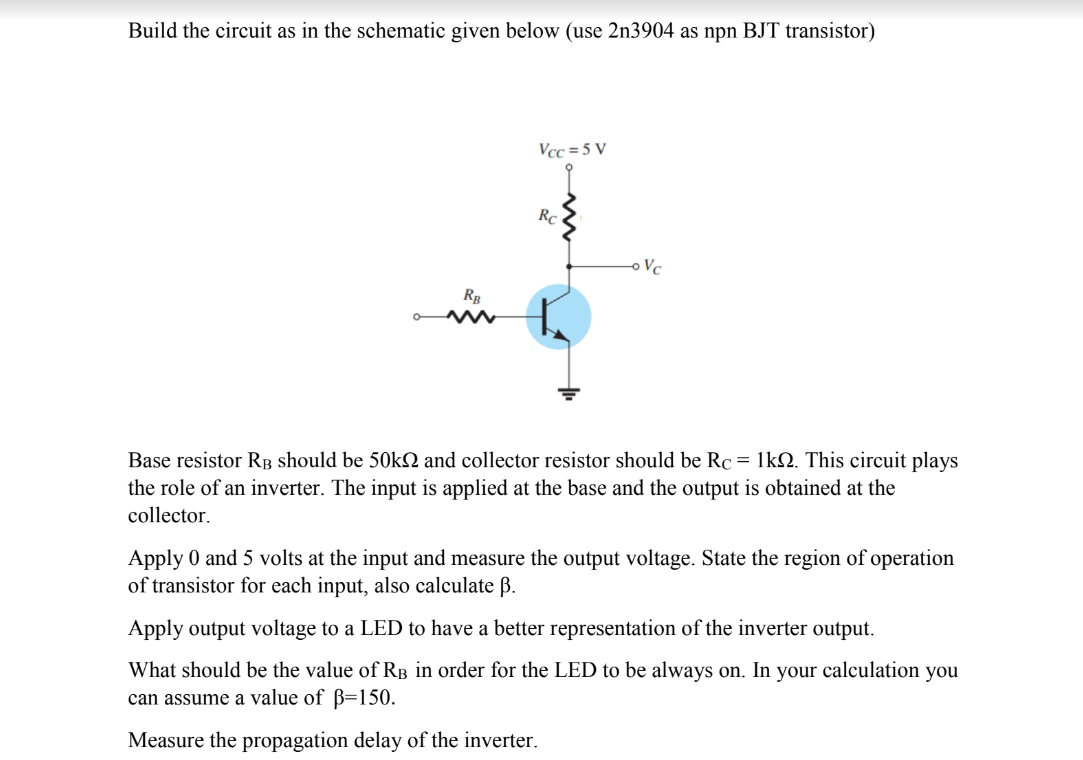 Build the circuit as in the schematic given below | Chegg.com