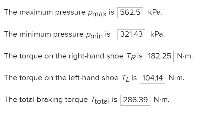 Solved Problem 16.001 - Braking parameters for a symmetric | Chegg.com