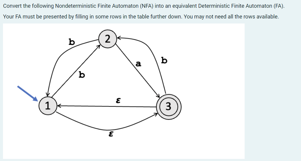 Solved Convert The Following Nondeterministic Finite