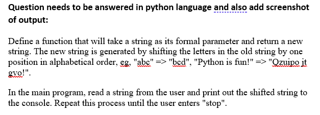 Solved Question needs to be answered in python language and | Chegg.com