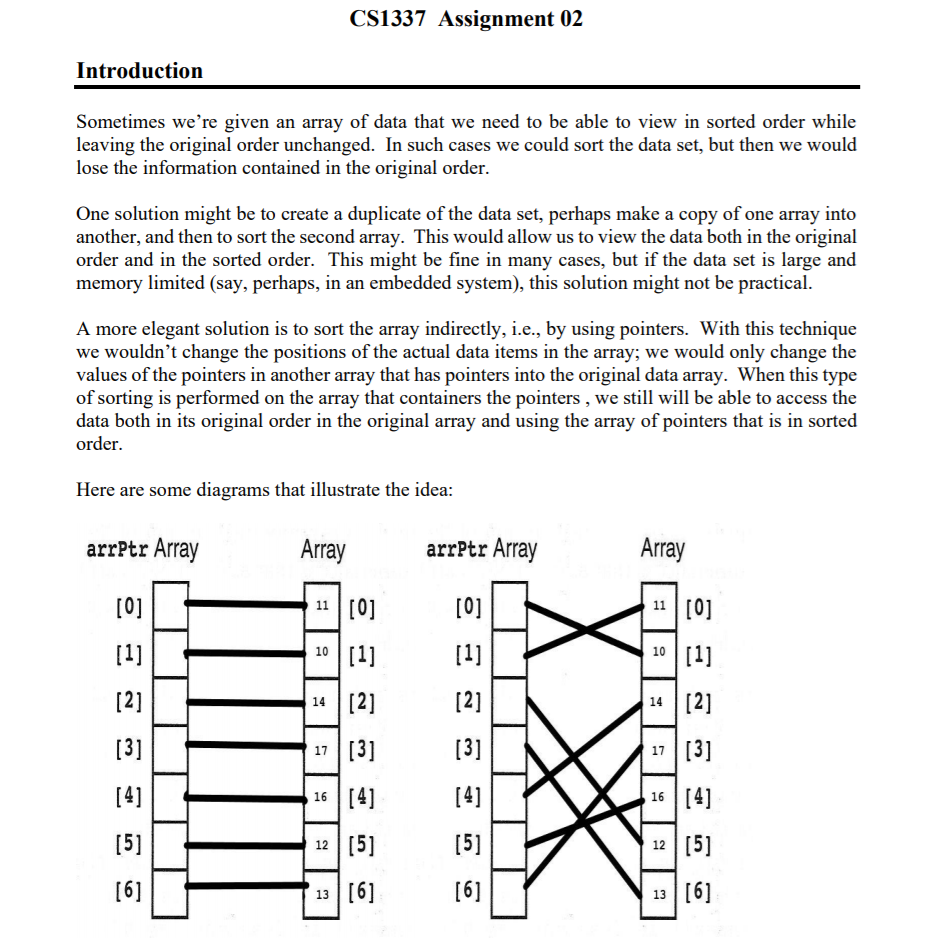 Solved CS1337 Assignment 02 Introduction Sometimes we're | Chegg.com