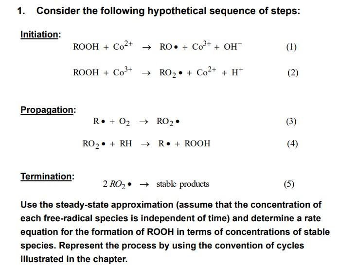 Solved 1. Consider the following hypothetical sequence of | Chegg.com
