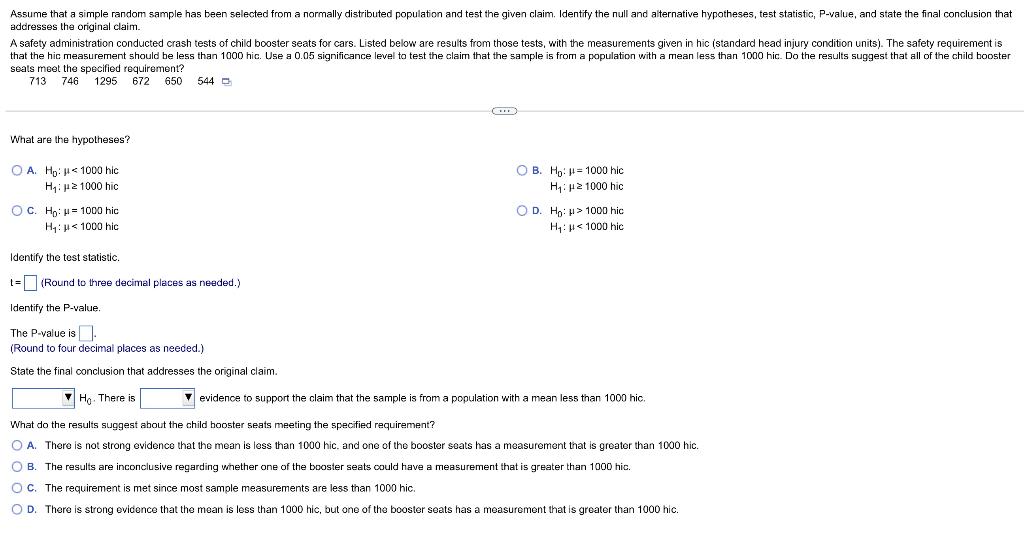 Solved addresses the original claim. seats meet the | Chegg.com