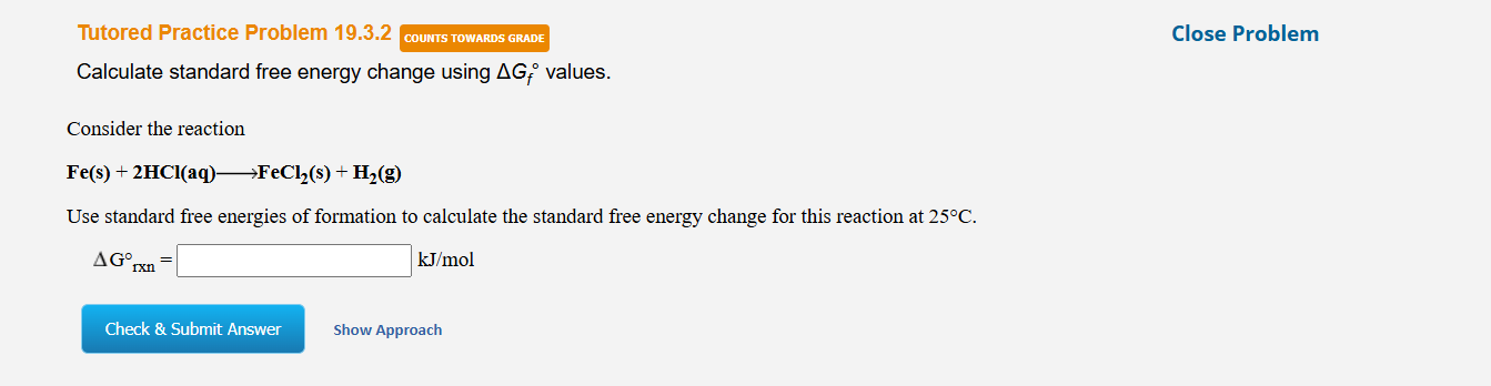 Tutored Practice Problem 19.3.2Calculate standard | Chegg.com