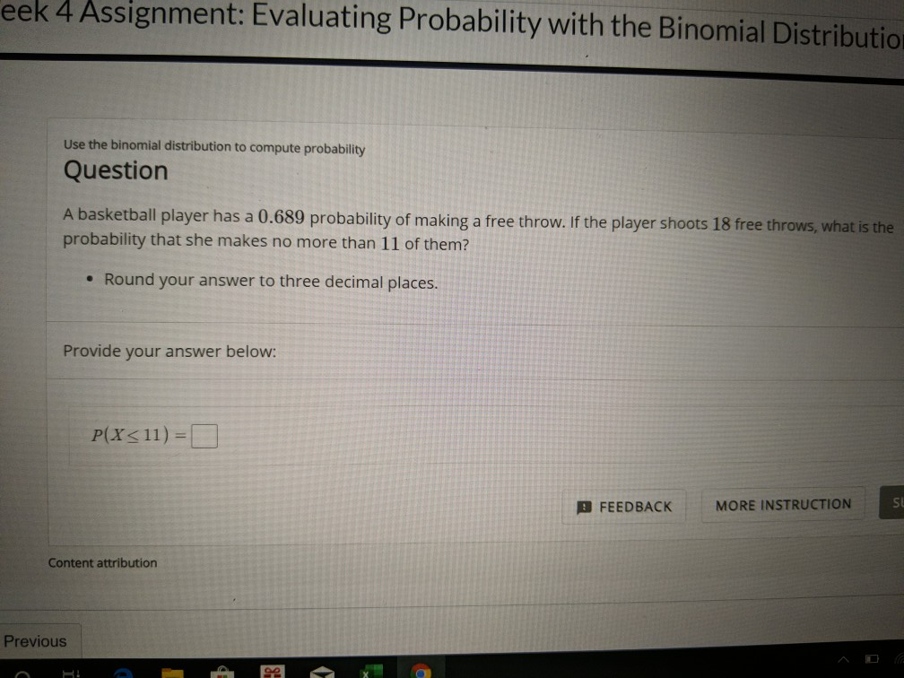 Solved eek 4 Assignment: Evaluating Probability with the | Chegg.com