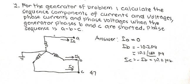 Solved 2. For the generator of problem I calculate the | Chegg.com