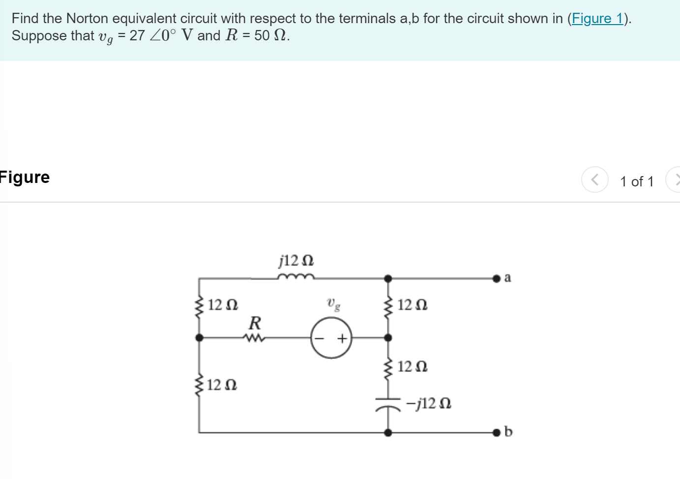 Solved Find the Norton equivalent circuit with respect to | Chegg.com