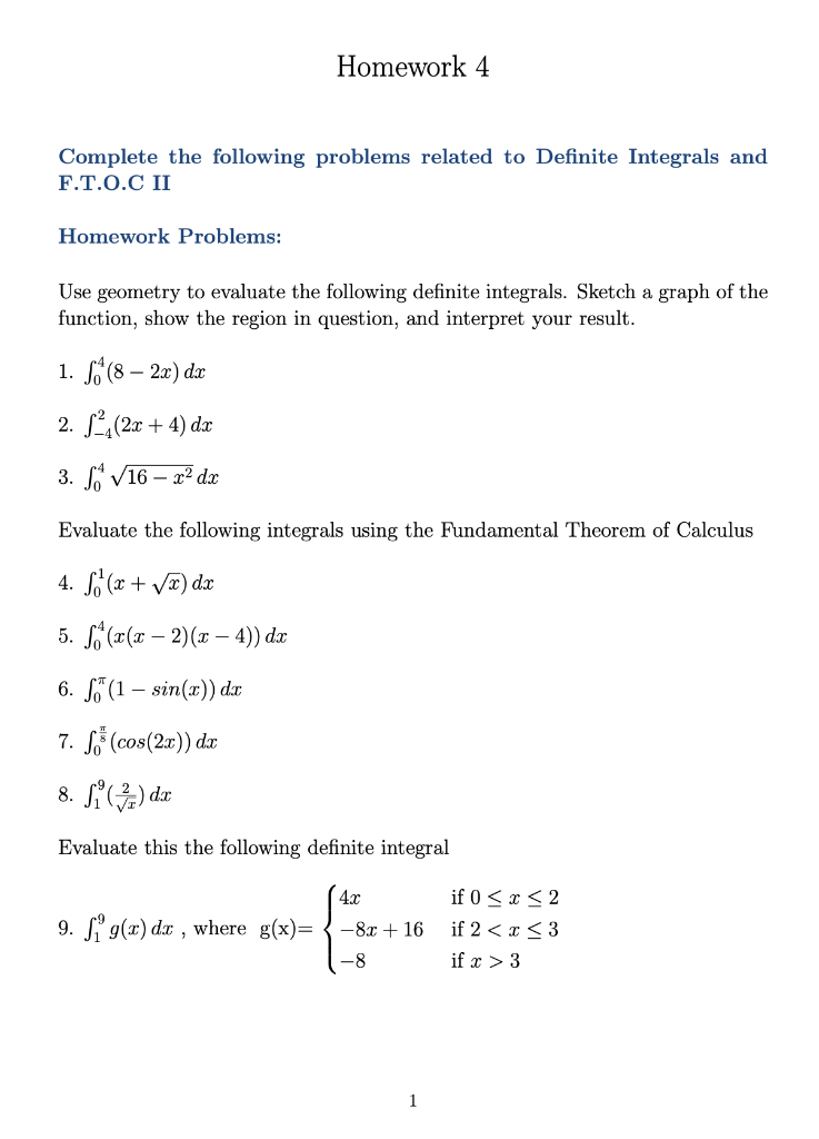 Solved Homework 4 Complete the following problems related to | Chegg.com