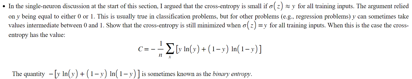 Solved - In the single-neuron discussion at the start of | Chegg.com