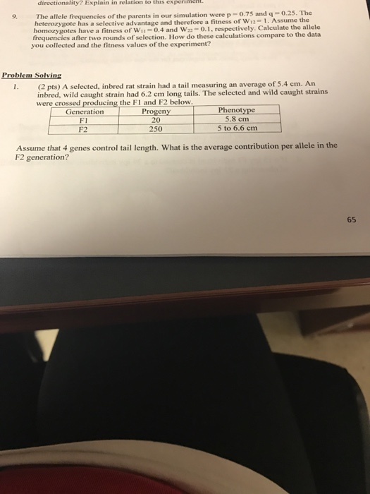 Solved directionality? in relation io ihis experiment. | Chegg.com