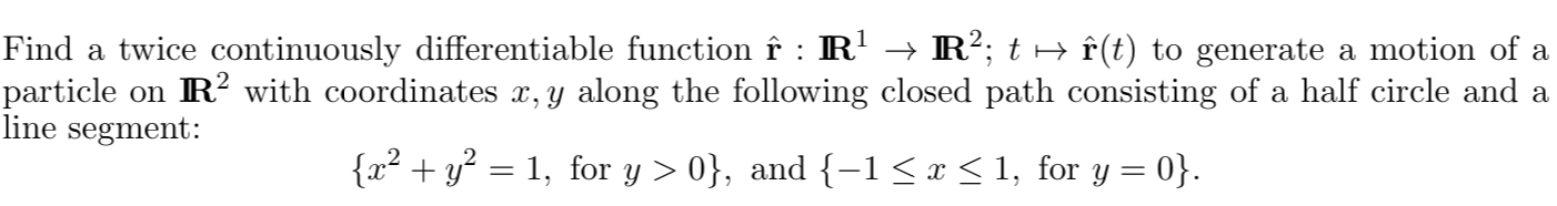 Solved Find a twice continuously differentiable function f : | Chegg.com
