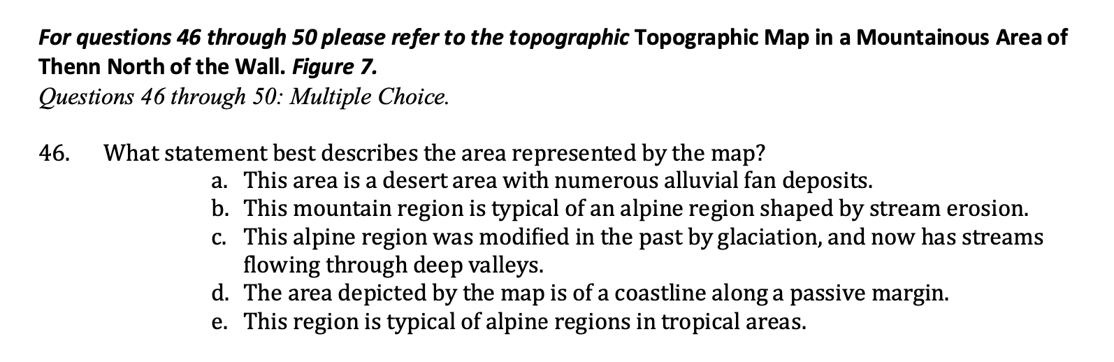Solved Based on this map (FIGURE 6) below answer the | Chegg.com