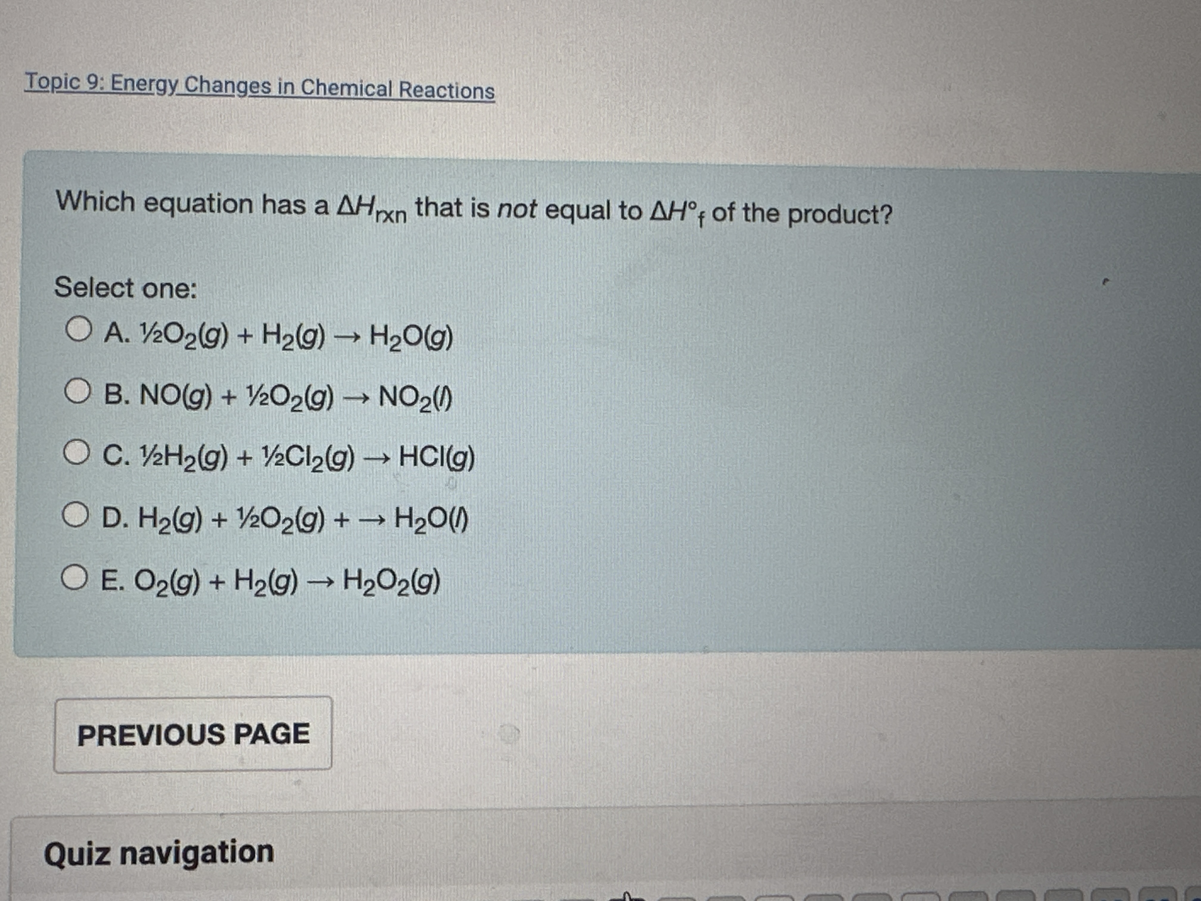 Solved Which equation has a \\( \\Delta H_{\\text {rnn }} | Chegg.com