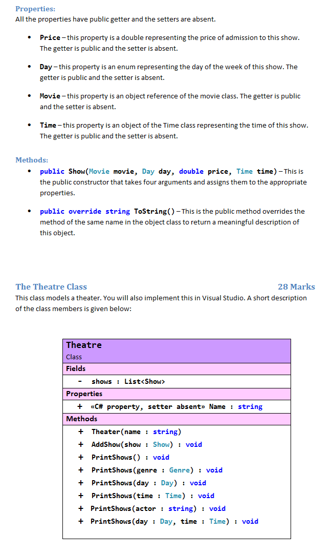 Solved Using C# This is the most complex application that | Chegg.com