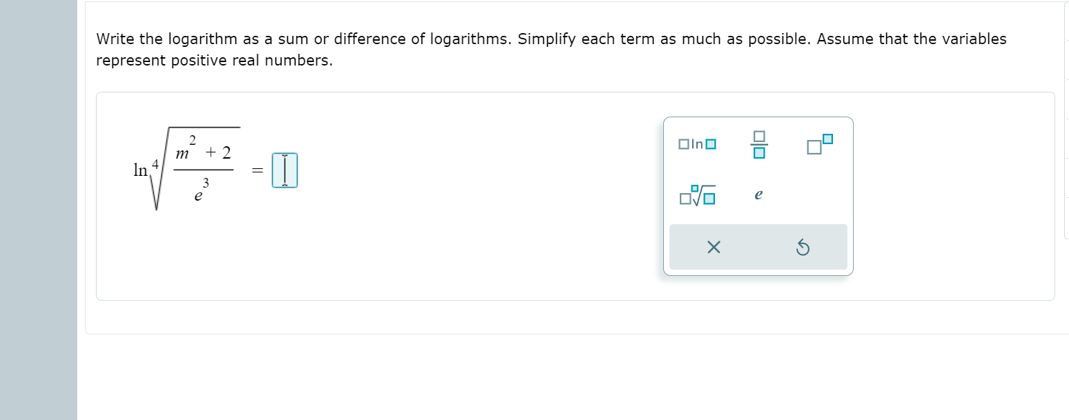 Solved Apply the power property of logarithms. Assume that | Chegg.com