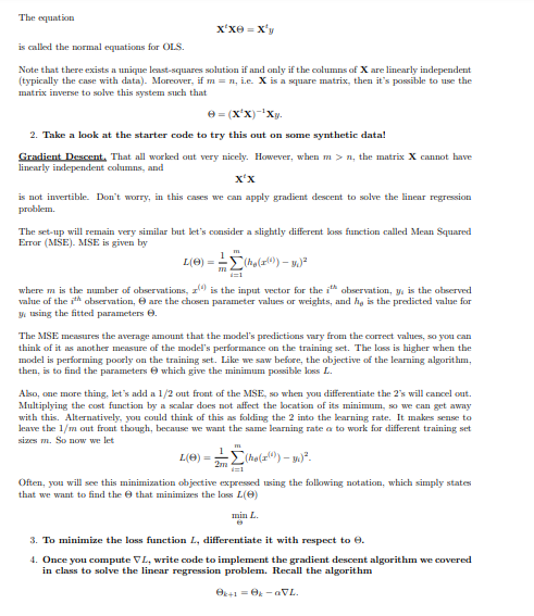 Ordinary Least Squares. Ordinary Lenst Squares (OLS) | Chegg.com
