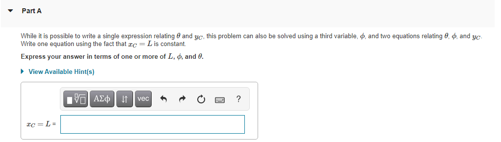 Solved Learning Goal: To use absolute motion analysis to | Chegg.com
