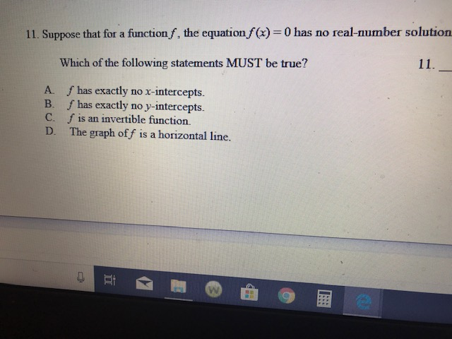 Solved 11. Suppose that for a function f, the equation f(x)= | Chegg.com