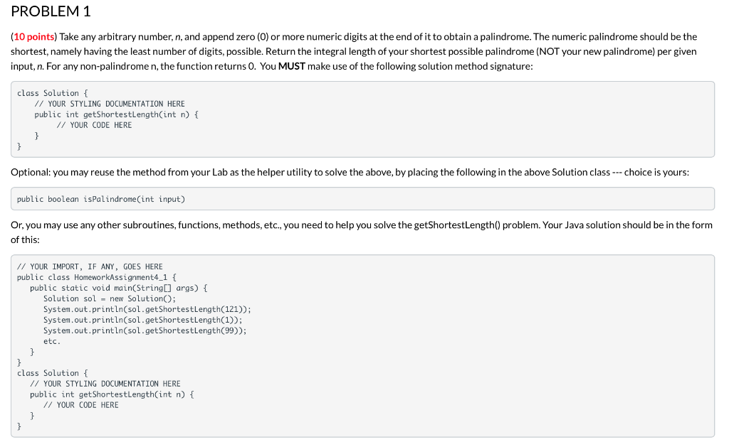 Solved Your solution has to be platform-independent; it must | Chegg.com