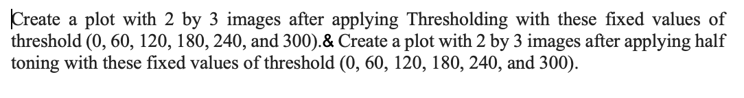 Solved Create a plot with 2 by 3 images after applying | Chegg.com